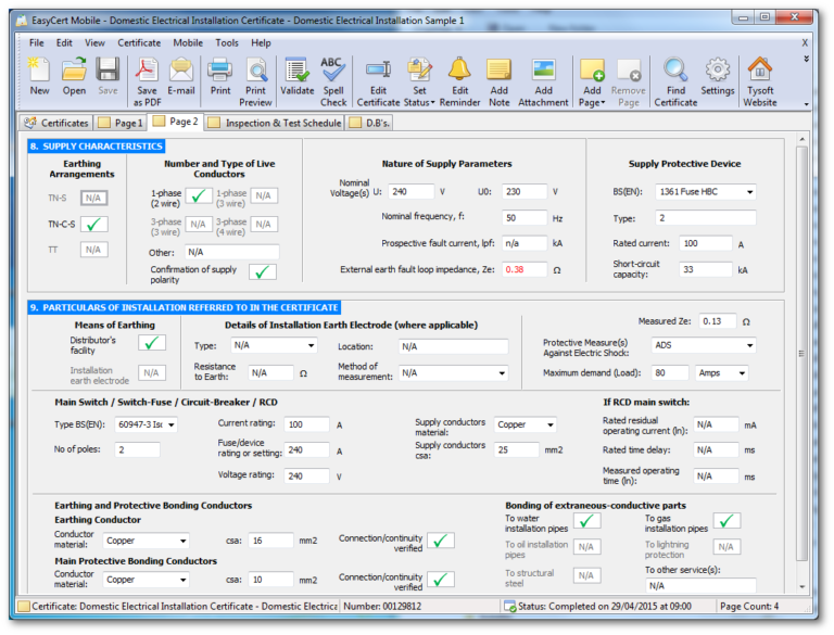 Product Test: Tysoft EasyCert Software - Professional Electrician