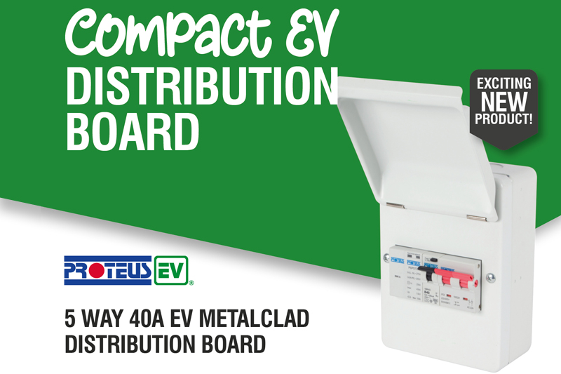 Compact 5 Way EV Distribution Board with SPD & Bidirectional RCBO ...