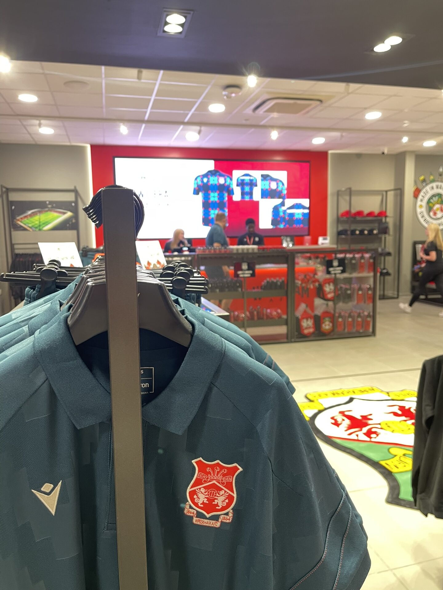 Collingwood lights up Wrexham FC Official Shop - Professional Electrician